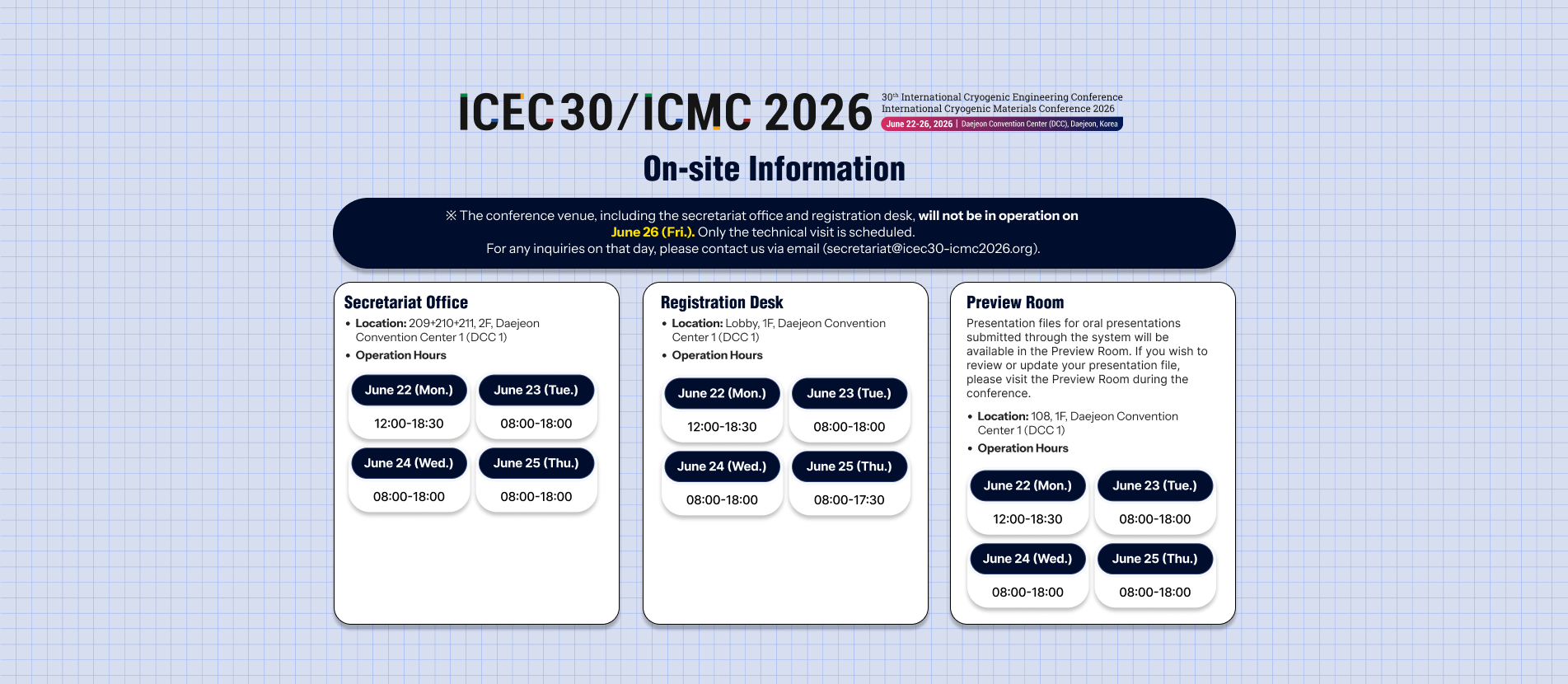 ICEC30/ICMC2026